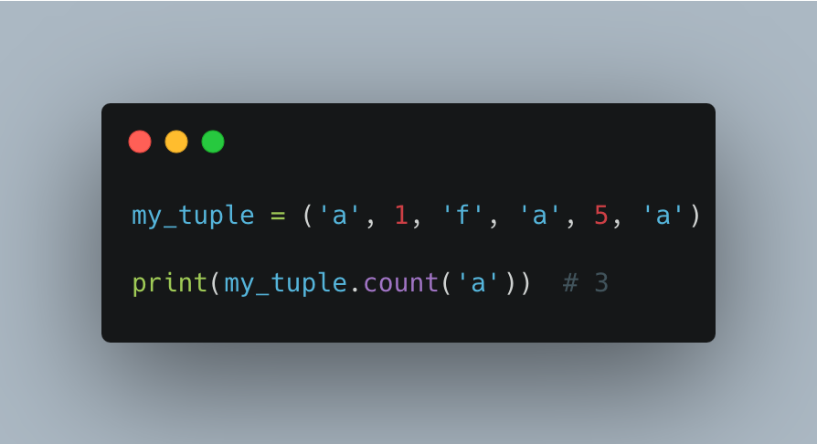 How To Quickly Count The Number Of Times An Element Appears In A Tuple In Python Fatos Morina