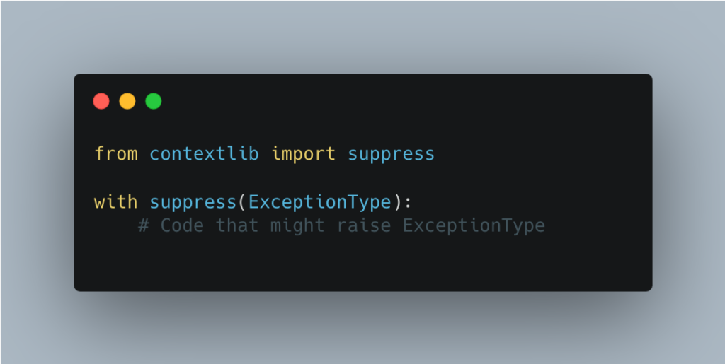 How To Simplify Error Handling With Contextlibsuppress In Python Fatos Morina